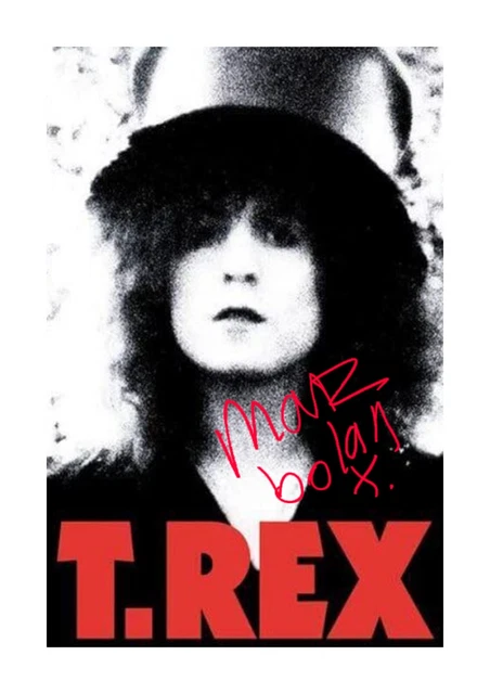 MARC BOLAN ALBUM cover T-Rex A4 repro signature poster with choice of ...