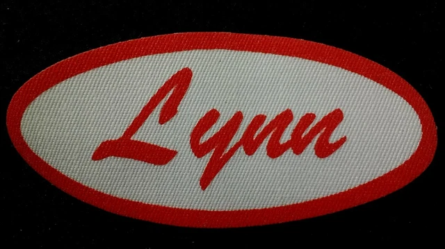 LYNN VINTAGE 1960S Cursive Name Patch Uniform Shirt Iron On RARE VHTF ...