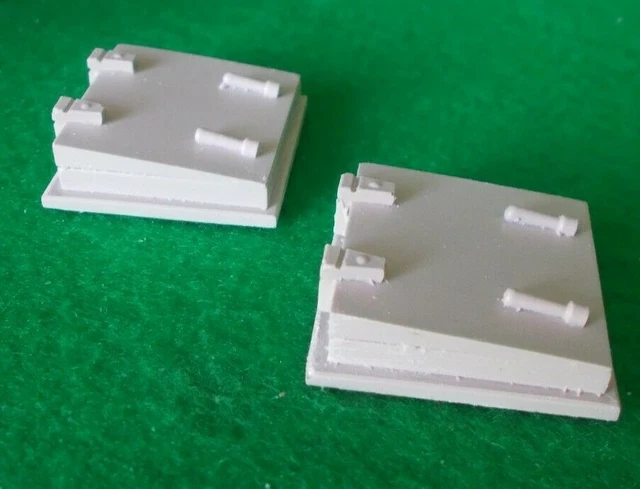 PAIR OF SLOPING water tight hatches in 1/24th scale. Model Boat ...