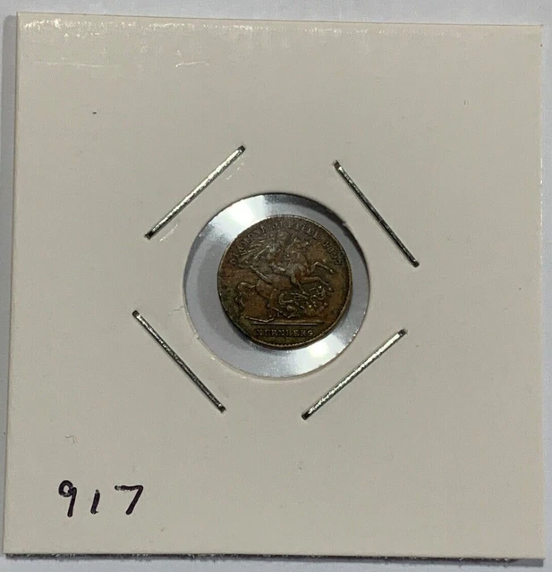 1897 GREAT BRITAIN Queen Victoria Miniature Coin - Diamond Jubilee ...