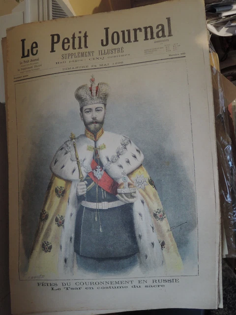PETIT JOURNAL 1895 Coronation Czar Russia Nicolas II Tsar Russie ...