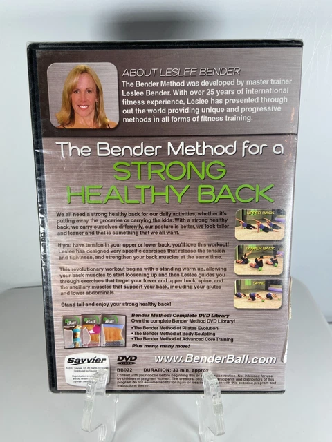 DVD BENDER BALL the Bender Method for a Strong Healthy Back 2007 neuf ...