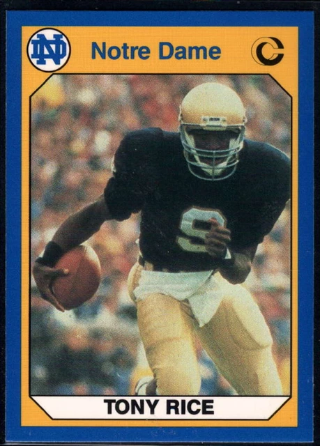 TONY RICE 1990 Collection Collegiate Notre Dame #21 Id:31673 EUR 1,10 ...