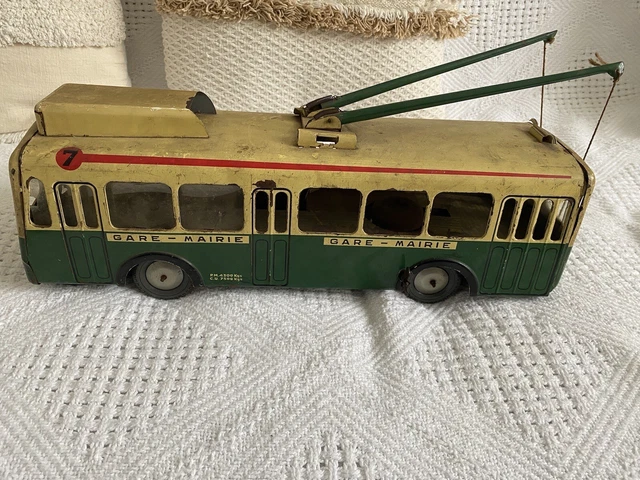 TROLLEY BUS PARISIEN RATP Joustra jouet ancien tôle EUR 99,00 - PicClick FR
