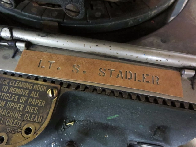 STAFF STENCIL NAME Tag Flight Jacket Equipment Spray Template £12.07 ...