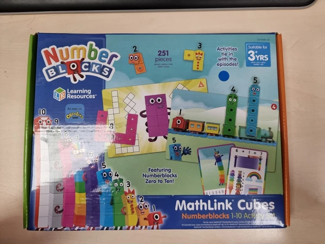 LEARNING RESOURCES MATHLINK Cubes Numberblocks 1-10 Activity Set ...