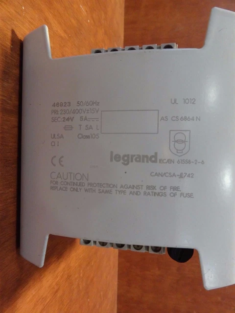 TRANSFORMATEUR LEGRAND UL1012 50/60 Hz EUR 91,01 - PicClick FR
