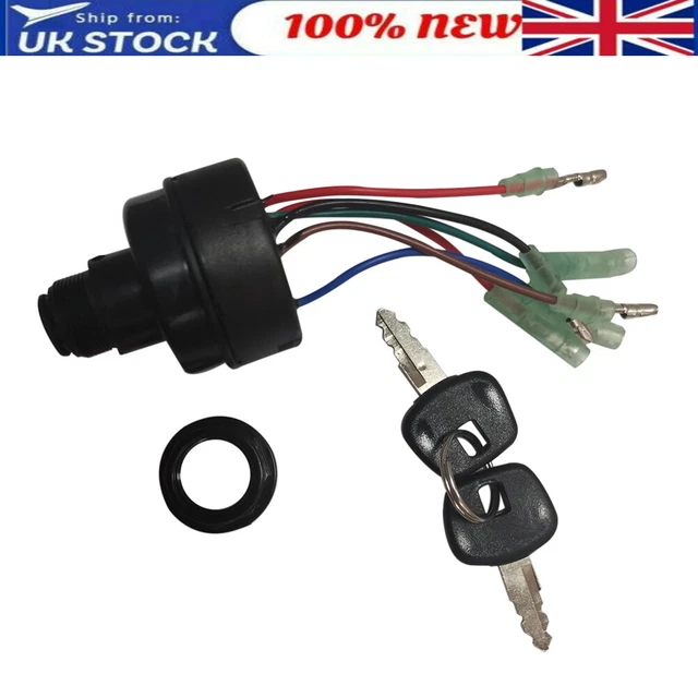 FOR TOHATSU NISSAN Outboard Remote Control Box Ignition Key Switch 353 ...