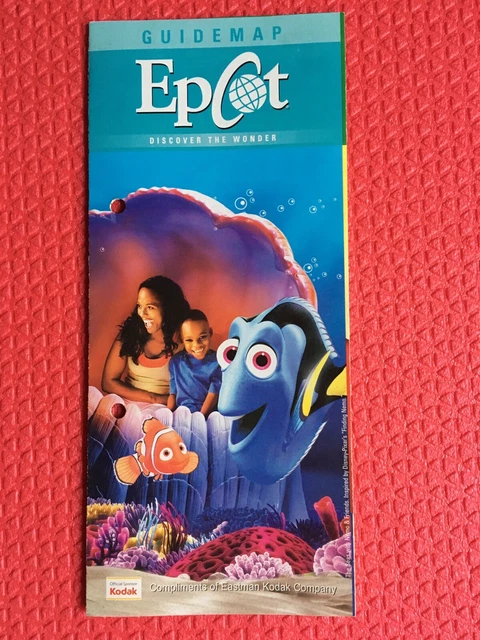 WALT DISNEY WORLD EPCOT Map Early 2000’s EUR 1,71 - PicClick DE