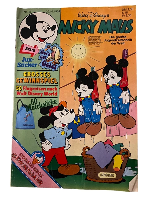 WALT DISNEY'S MICKY Maus N°43 - Magazine Aventure Ehapa Verlag EUR 5,25 ...