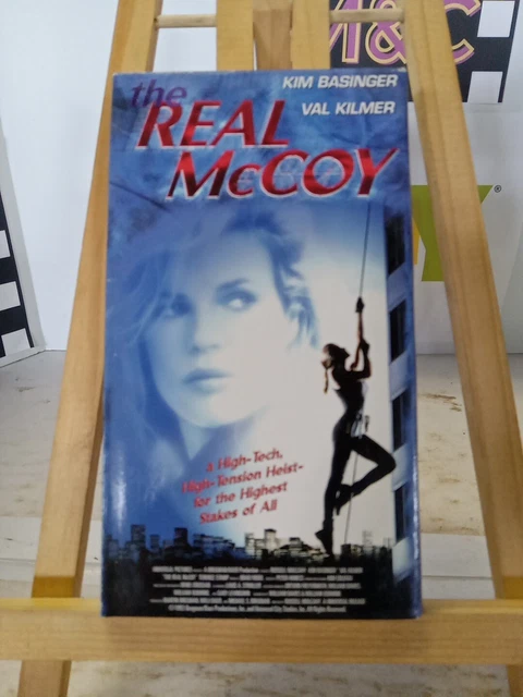THE REAL MCCOY (VHS 1994) Kim Basinger, Val Kilmer, Terence Stamp, Bank ...