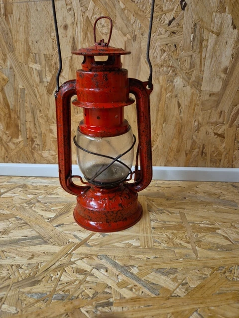 DDR BAT 158 Sturmlaterne rot Sturm Petroleum Lampe Laterne mit ...