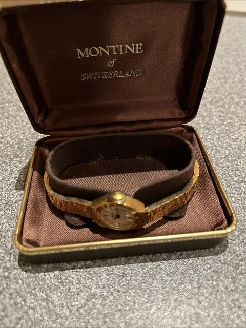 MONTINE OF SWITZERLAND 17 Jewels Incabloc Swiss Made Mechanical Ladies ...