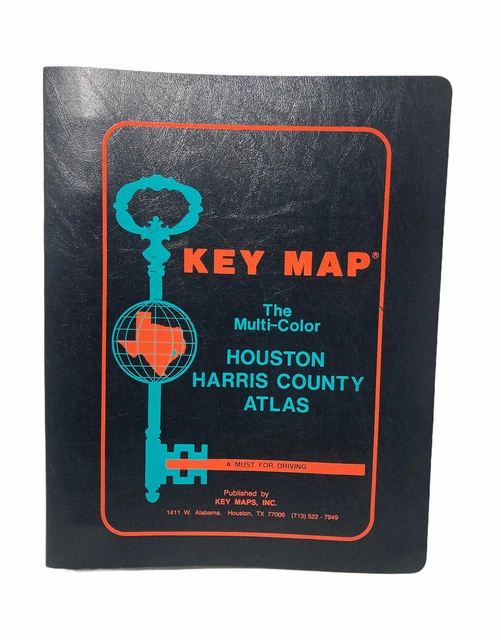 HOUSTON HARRIS COUNTY Atlas Key Map 37th Edition $19.00 - PicClick