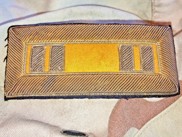 BEAUTIFUL GOLD / Silver Bullion Cavalry Captain Dress Uniform Shoulder ...