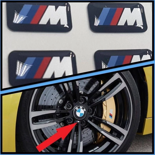 GENUINE QUALITY BMW Alloy Wheel Rim M Sport Motorsport Badges Stickers ...