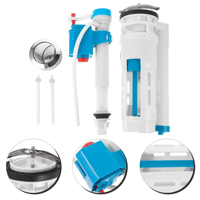 CISTERN FLUSH KIT Toilet Inlet and Outlet Valve Parts Drain Valves £24. ...