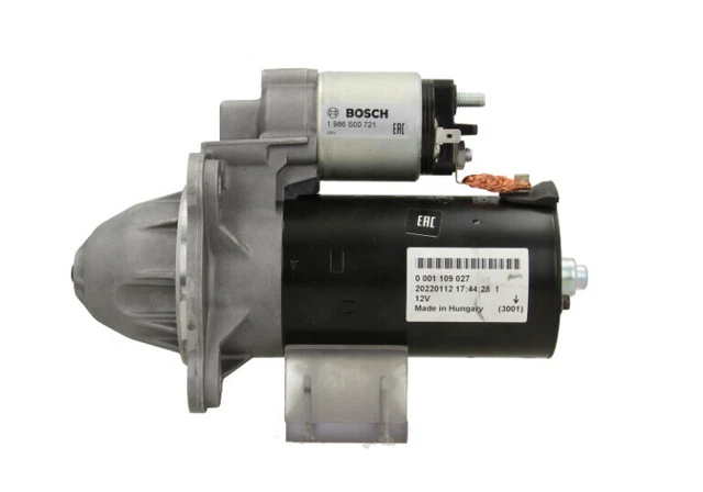 BOSCH NEW STARTER Motor Assembly 12 Volt 2500 Gram For Gazel 2.0 kw ...