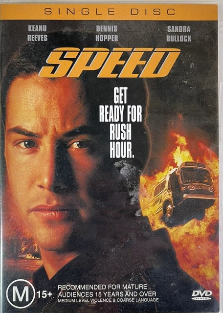 SPEED DVD ACTION Film Movie Keanu Reeves Dennis Hopper Sandra Bullock ...