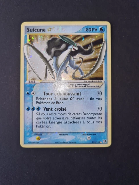 CARTE POKÉMON SUICUNE Star 115/115 - Ultra rare - Ex Forces Cachées ...