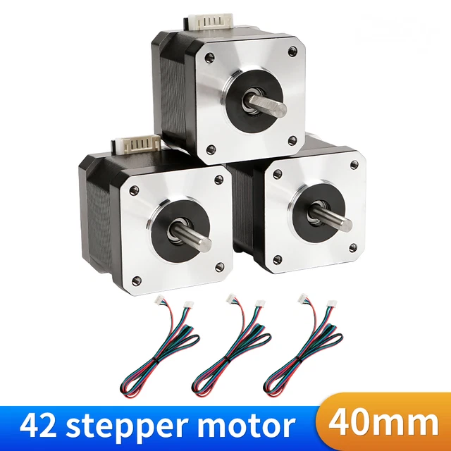 NEMA17 STEPPER MOTOR 40mm Stepper motor 42BYGH 1.5A 4-lead for 3D ...