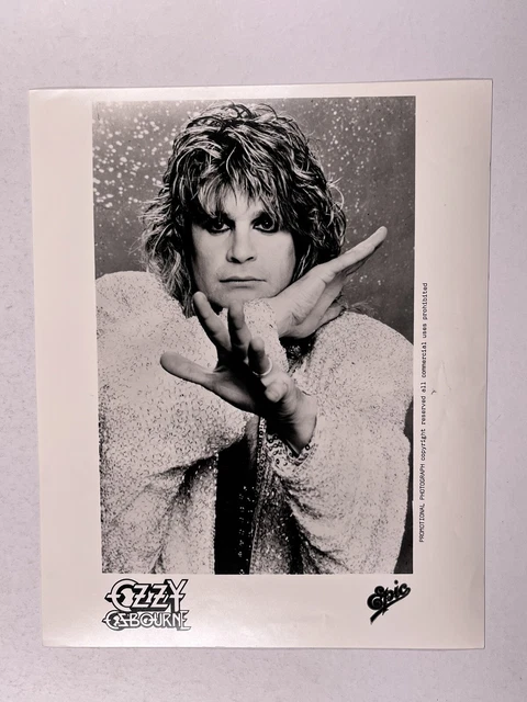 BLACK SABBATH OZZY Osbourne Photo Original Black And White Press Promo 1986 £24.94 - PicClick UK