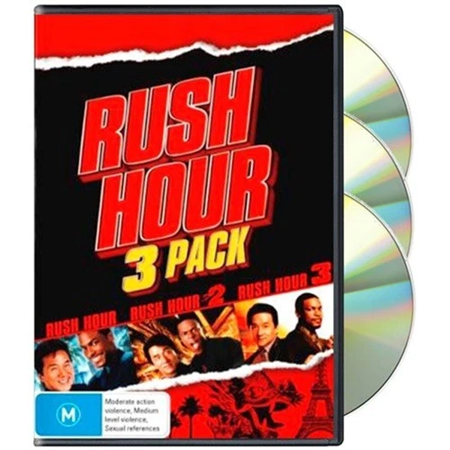 RUSH HOUR TRILOGY 1 2 3 Movie Collection (DVD, 3-Disc) PAL Region 4 ... RUSH HOUR TRILOGY 1 2 3 Movie Collection (DVD, 3-Disc) PAL Region 4 ...