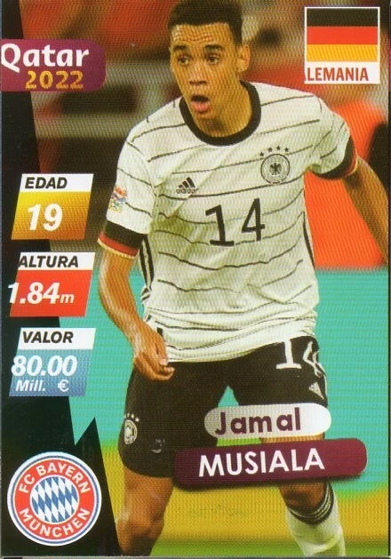 JAMAL MUSIALA TRADING Card World Cup Qatar 2022 £4.85 - PicClick UK
