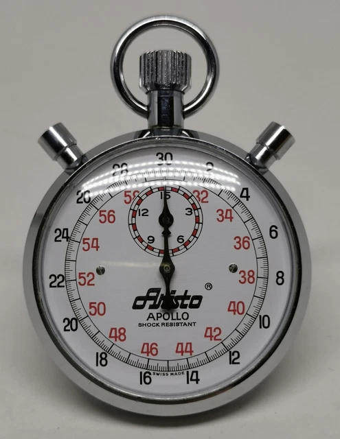 VTG 1970S ARISTO Apollo Swiss Made Chrome 30 Second/15 Min Stopwatch ...