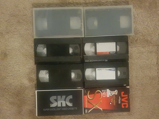 8 X VHS re-recordable cassette tapes E180 £6.25 - PicClick UK