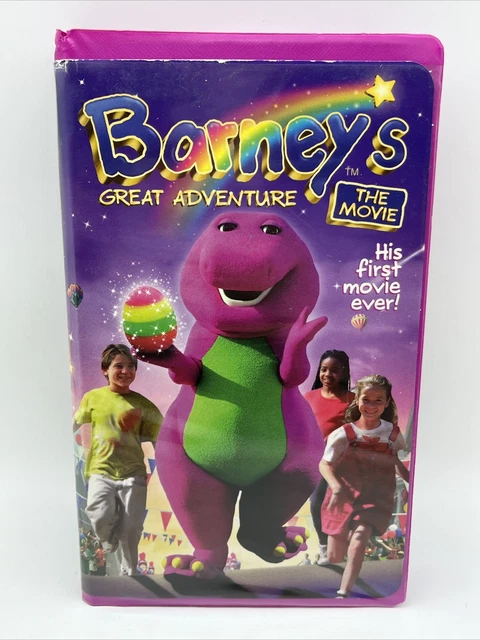 BARNEY'S GREAT ADVENTURE The Movie VHS Video Tape Vintage First Movie ...