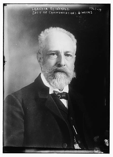 LEANDRO FERNANDEZ, SEC. of Communications and Works c1900 Large Old ...