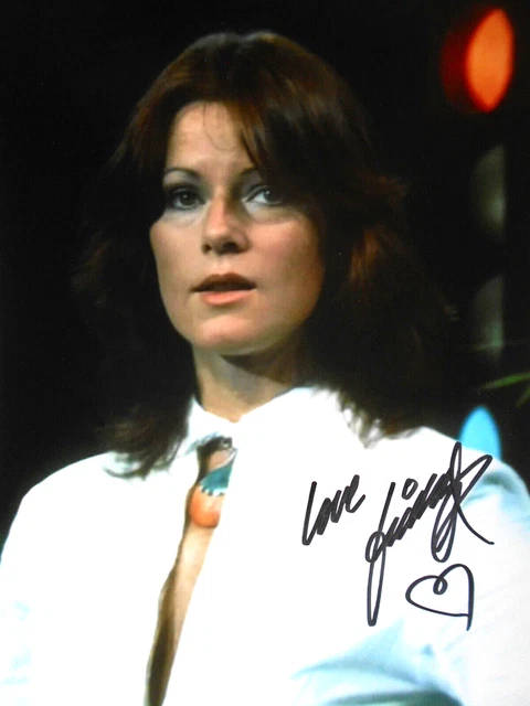 &ANSI-FRID &&FRIDA&& LYNGSTAD Original Signed - BIG PHOTO - ABBA £121. ...