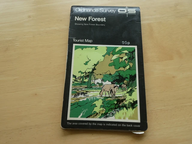 OLD MAPS ORDNANCE Survey Tourist Map Of New Forest 1970'S #H1117 £4.41 ...