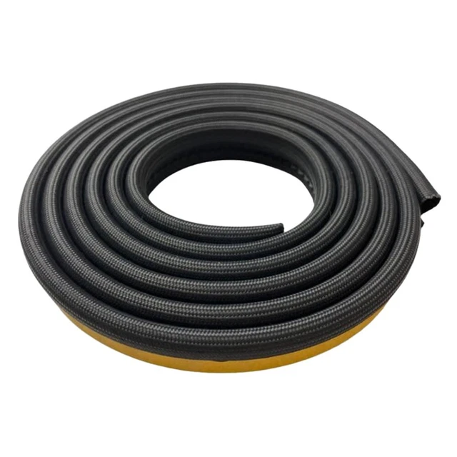 BLACK SELF ADHESIVE Door Seal Rope Fire and Heat Resistant for Stoves ...