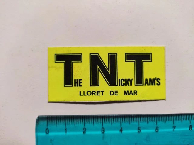 KLEBSTOFF TEE NICKY TAM'S Lloret De Mar Sticker Autocollant Decal 80s ...