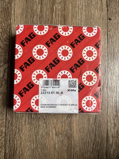 FAG 22213-E1-XL-K SPHERICAL Roller Bearing (Tapered Bore) 65x120x31(mm ...