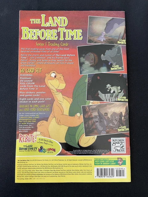 THE LAND BEFORE Time 3-D Adventure (1996) Comic Book. No Glasses $12.00 ...