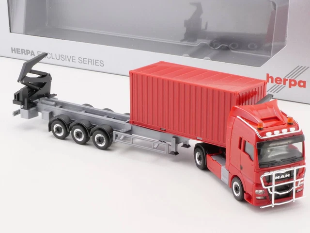 HERPA 945240 MAN TGX XLX Hammar Seitenlader Container NEU OVP 1703-06-77 EUR 38,99 - PicClick DE