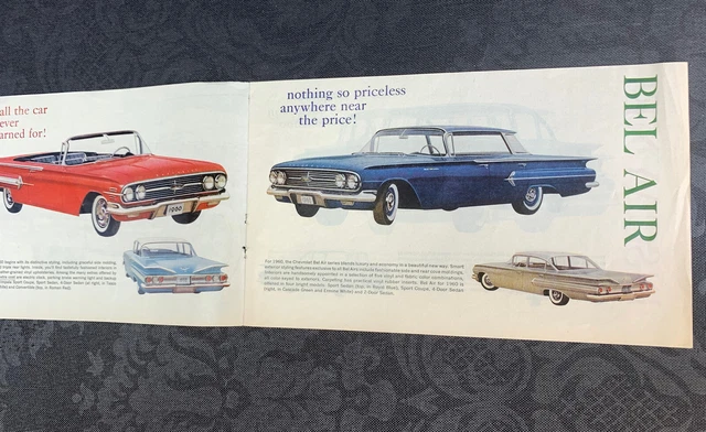 VINTAGE 1960 CHEVROLET Buyers Guide Brochure Pamphlet Advertising GM ...