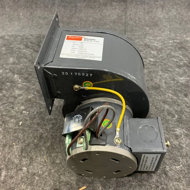 DAYTON 1TDP7 PSC Blower, Black, Draft Fan, 115 Volt, 146 CFM $27.69 ...