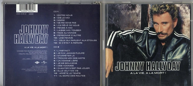 JOHNNY HALLYDAY 2CD ALBUM A LA VIE A LA MORT+ livret PORT A PRIX ...