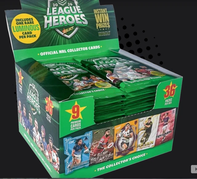 NRL FOOTY 2026 trading cards Select $1.00 - PicClick AU