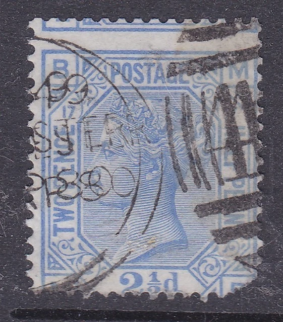 2.5D 2½D BLUE MB QV Victorian surface printed postage stamp £3.42 ...