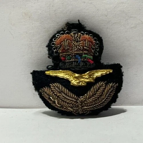 1960'S RAF ROYAL Air Force Officers Small bullion Cap Badge 45 x 40 mm ...