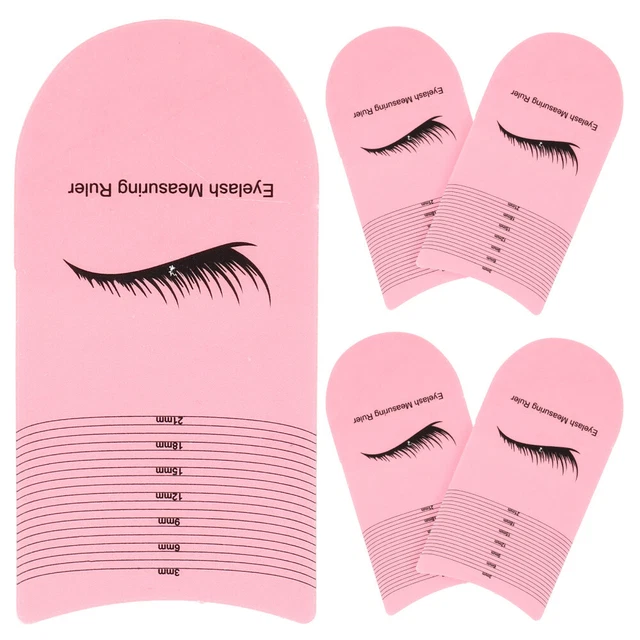 5PCS EYELASH MEASURING Rulers Eyelash Stencil Ruler for Measuring ...