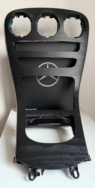 MERCEDES W205 S205 C205 X253 Mittelkonsole Esche offenporig schwarz GLC ...