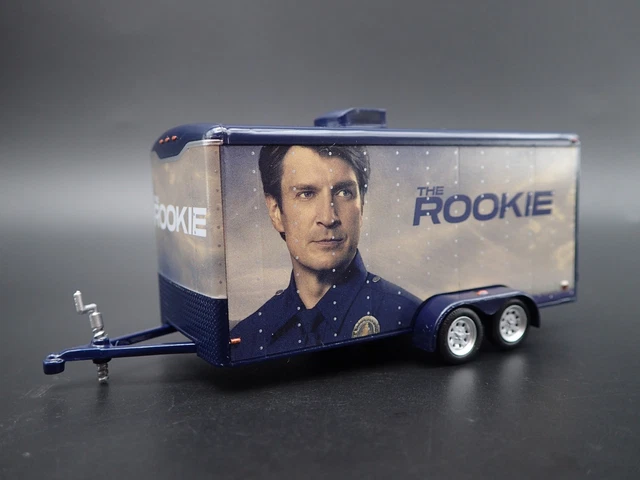 THE ROOKIE CAR Hauler Trailer Opening Door 1:64 Scale Collectible ...