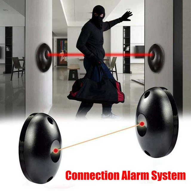 ALARM DETECTOR INFRARED Beam Sensor Barrier For Gates Doors Windows ...