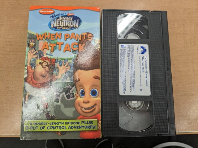 NICKELODEON VHS THE Adventures of Jimmy Neutron When Pants Attack VHS ...